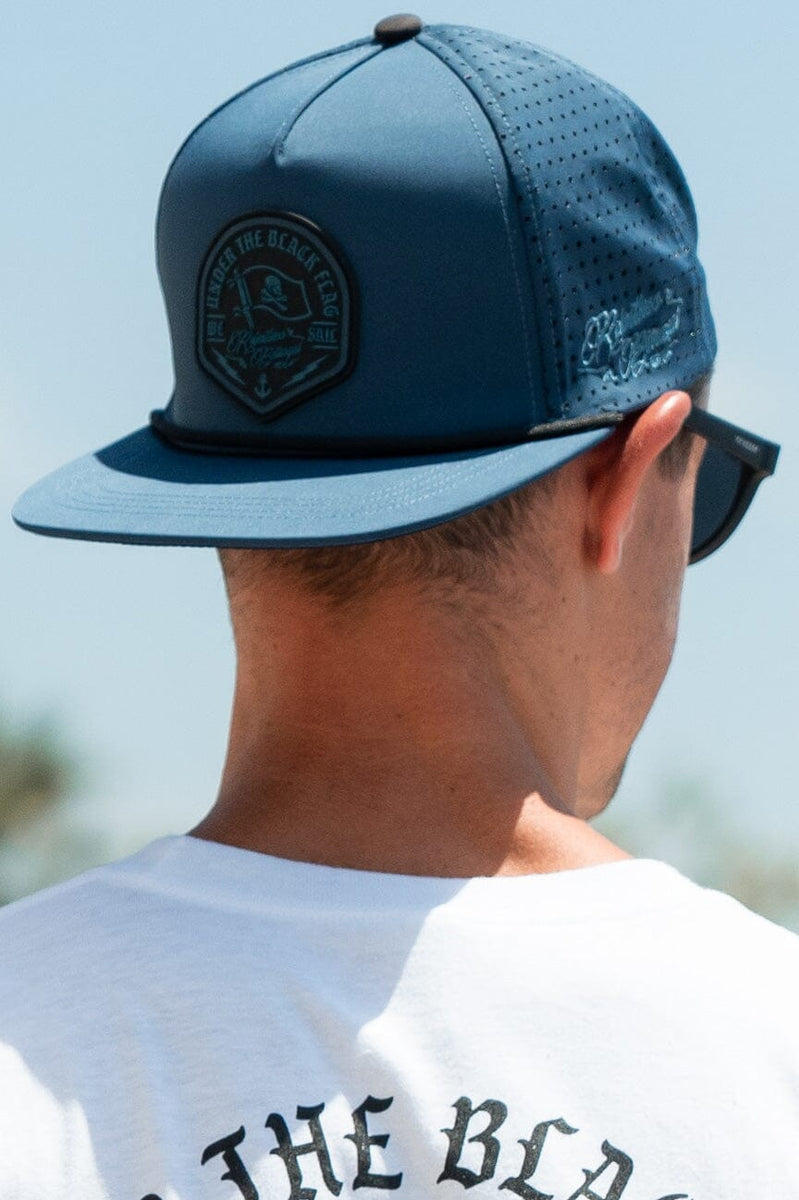 Flat Brim Navy Hat - Nautical Design – Relentless Betrayal