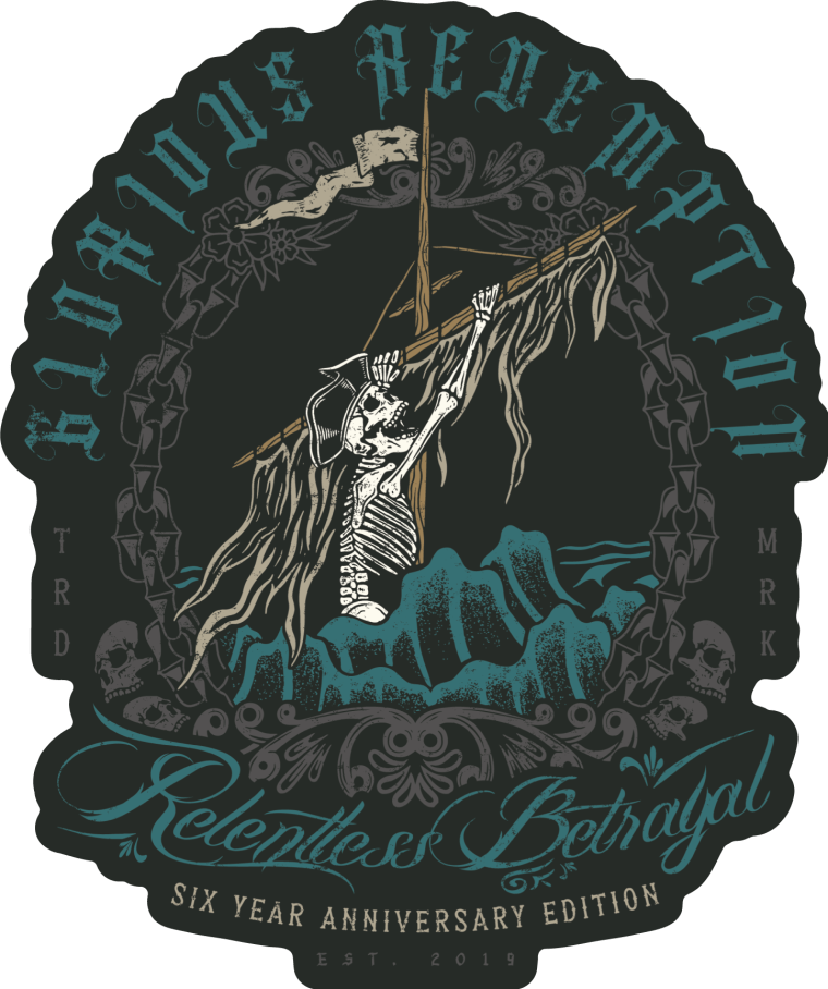 Glorius Redemption Pirate Sticker – Relentless Betrayal