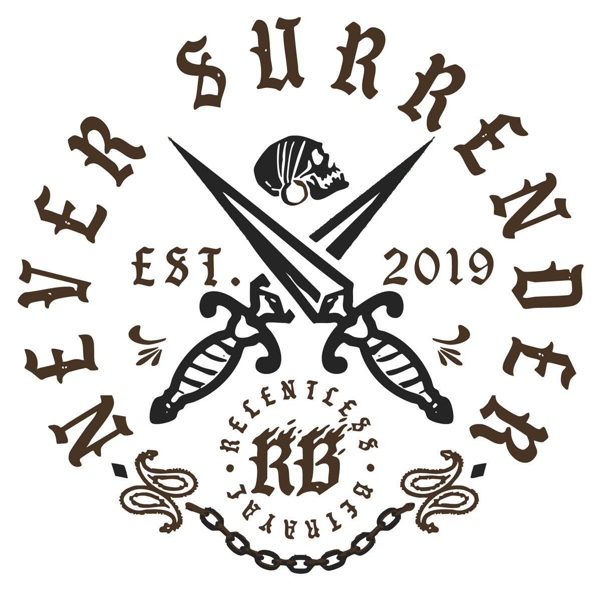 Never Surrender Decal – Relentless Betrayal
