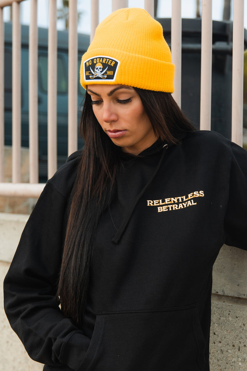 Black Hoodie With Message in a Bottle Design - By Relentless Betrayal